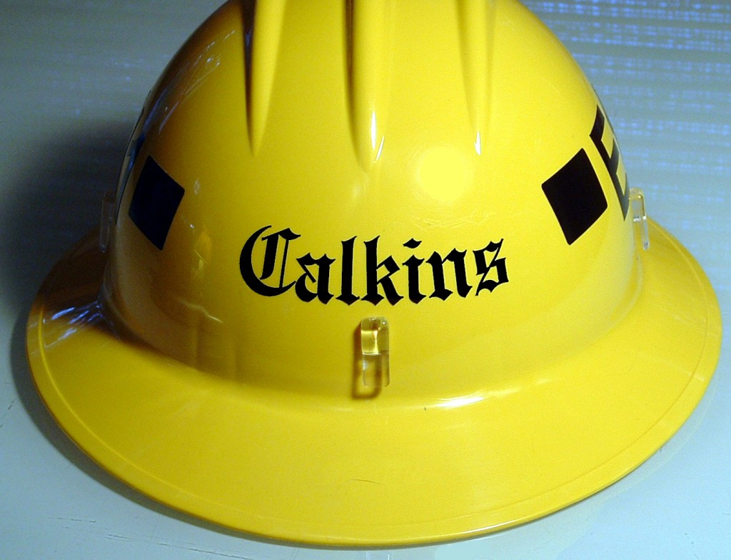 wildland fire helmet name lettering – Neu-Art Studio